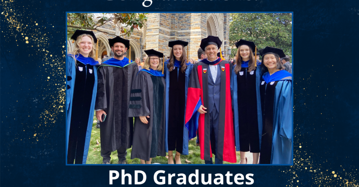 Congratulations to the Class of 2023 | Duke Department of Integrative ...
